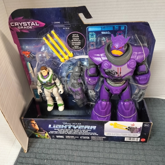 Toys | Disney Pixar Lightyear Crystal Grade Buzz Vs Zurg Clash Pack New ...